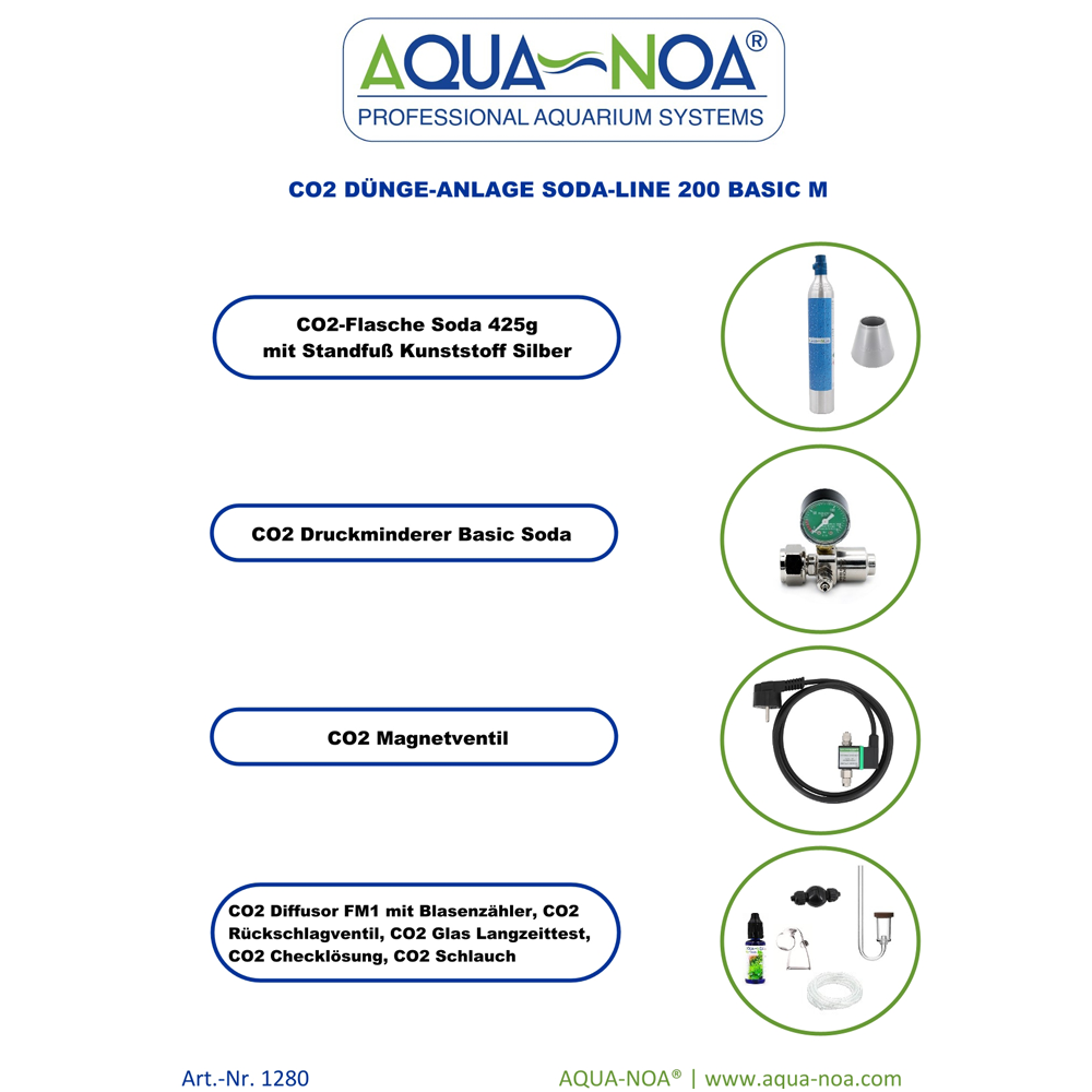 1280 AQUA-NOA CO2 Anlage Soda-Line 200 Basic M – AQUA-NOA | Professional Aqua Solutions